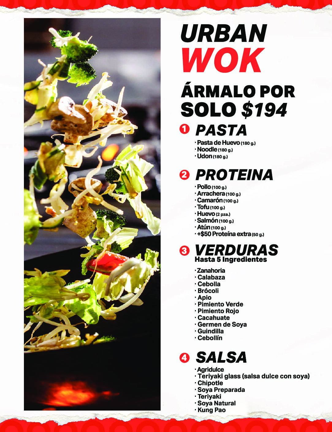MENU – Urban – Sushi Wok Ramen